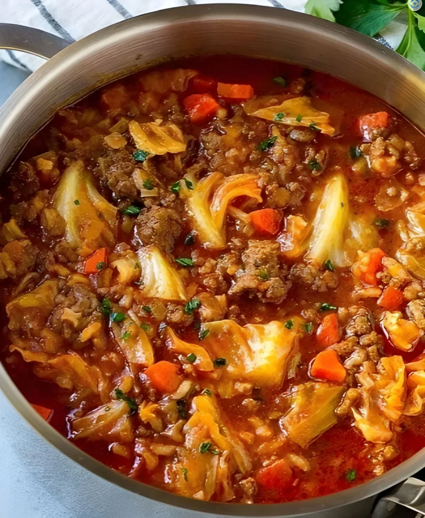 Easy Cabbage Roll Soup Recipe (One-Pot Comfort Food!) - Tasty Recipes Hub