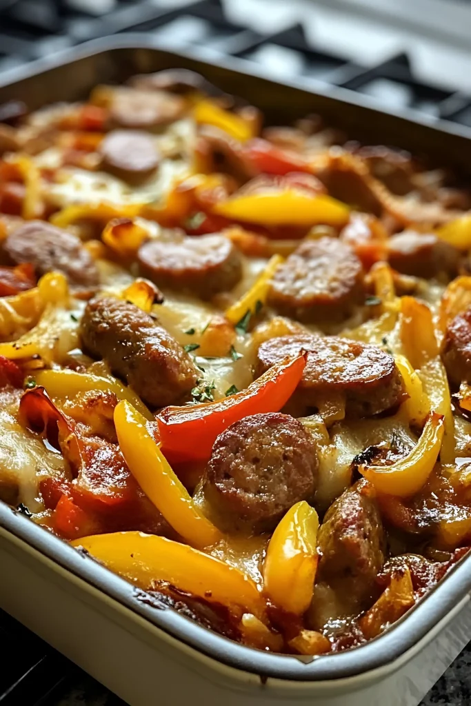Italian Sausage and Pepper Casserole Recipe - Tasty Recipes Hub
